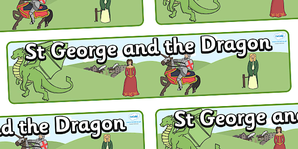 Saint George And The Dragon Display Banner (Teacher-Made)