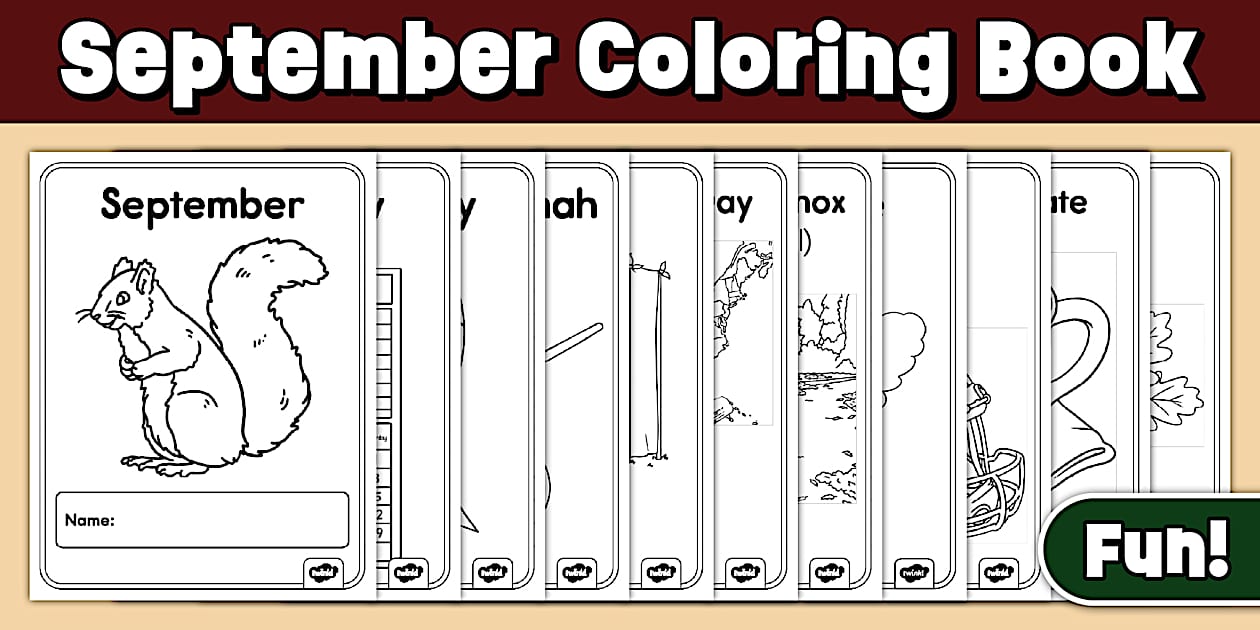 September Coloring Book | Coloring Pages