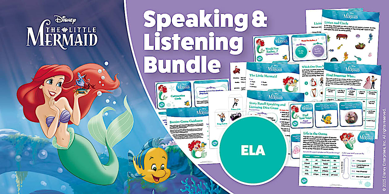 The Little Mermaid: Speaking & Listening Activity Pack