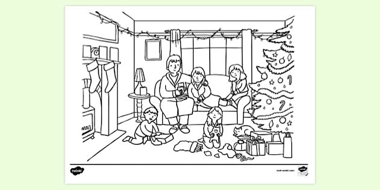 Christmas Colouring Page | Colouring Sheets - Twinkl