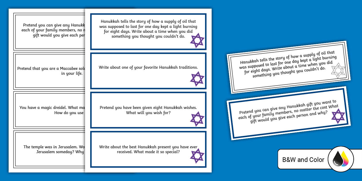 Fun Hanukkah Writing Prompts for Kids | Twinkl USA - Twinkl