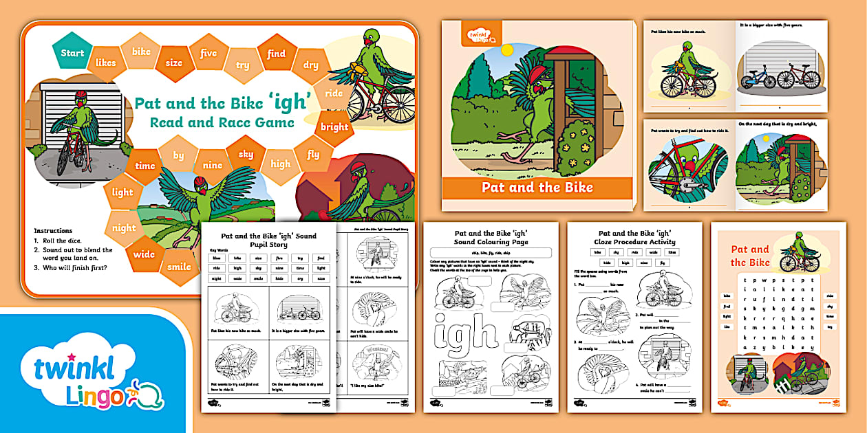 Pat and the Bike 'igh' eBook Activity Pack
