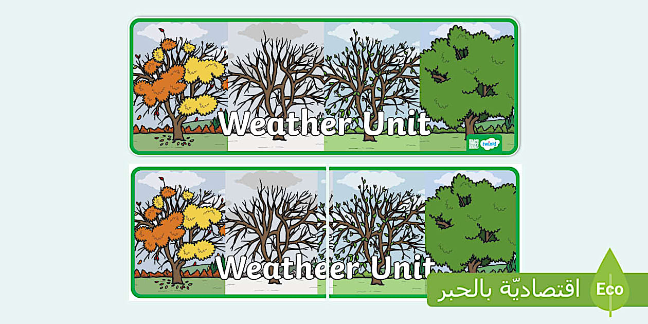 Weather Unit Banner (teacher made) - Twinkl