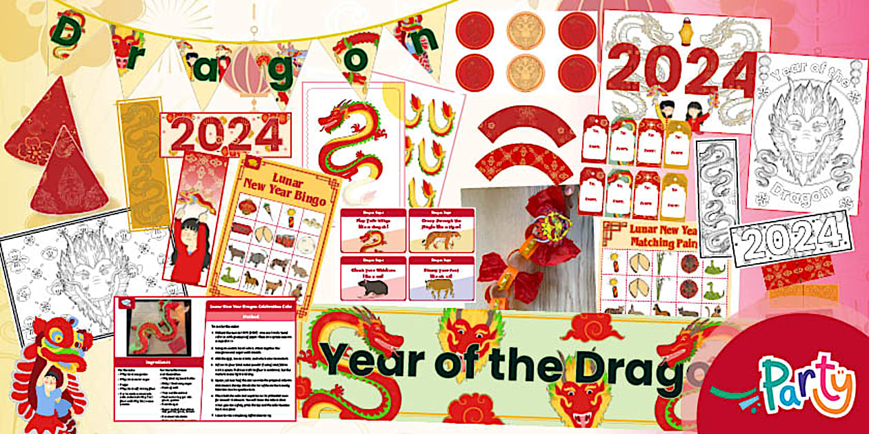 Lunar New Year Party Pack - Year of the Dragon | Twinkl Party