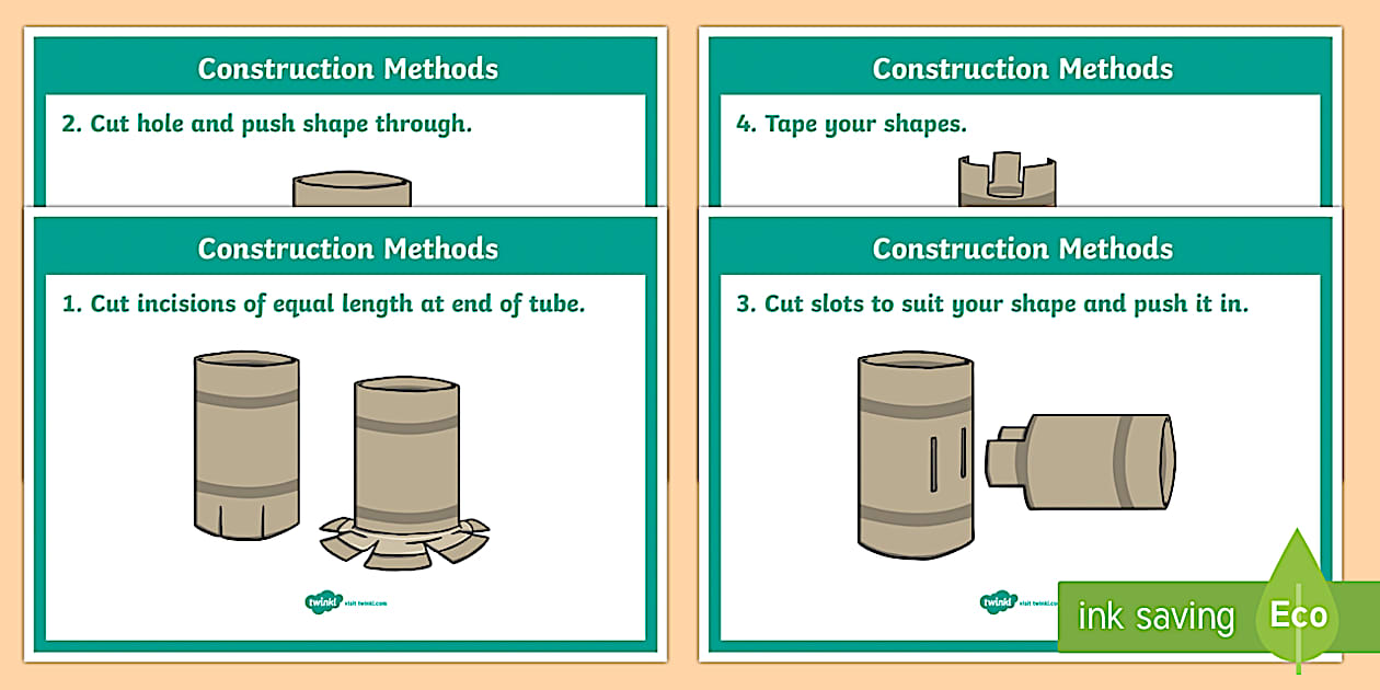 Visual Art Construction Methods Display Posters - Twinkl