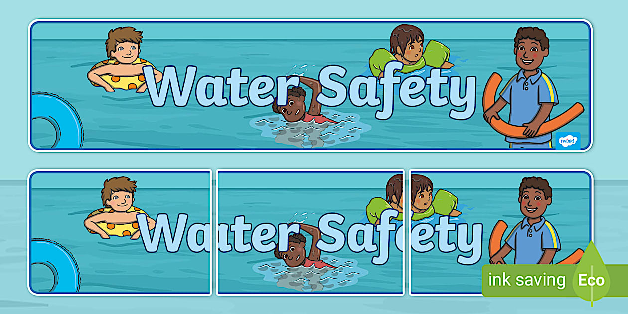 Water Safety Display Banner (teacher made) - Twinkl