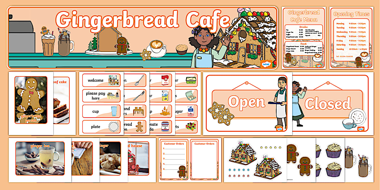 Gingerbread Cafe Role-Play Pack | Twinkl - Twinkl