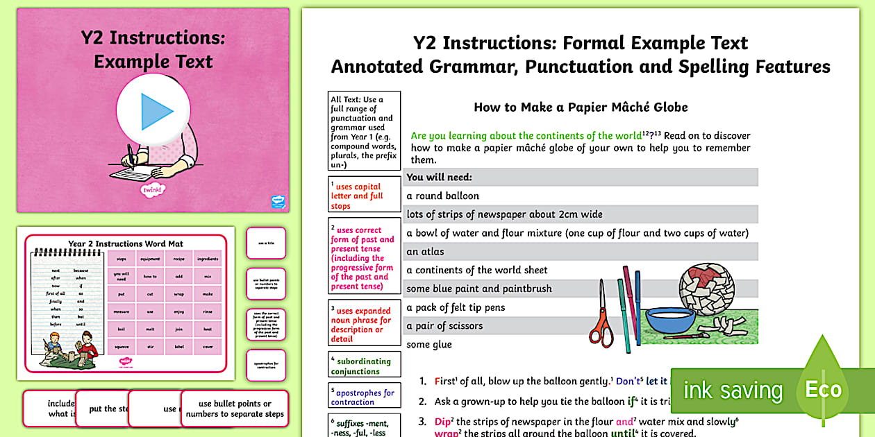 KS1 Instructions Examples | Model Texts - Twinkl