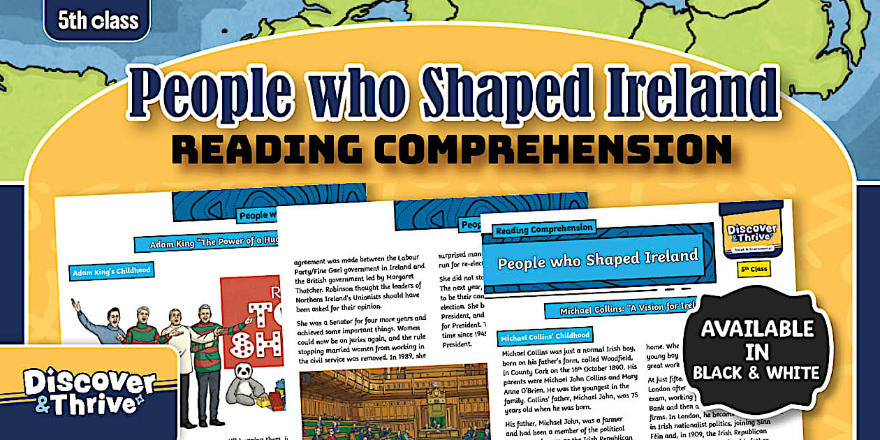 SEE (People and Places) People who Shaped Ireland Reading Comprehension ...