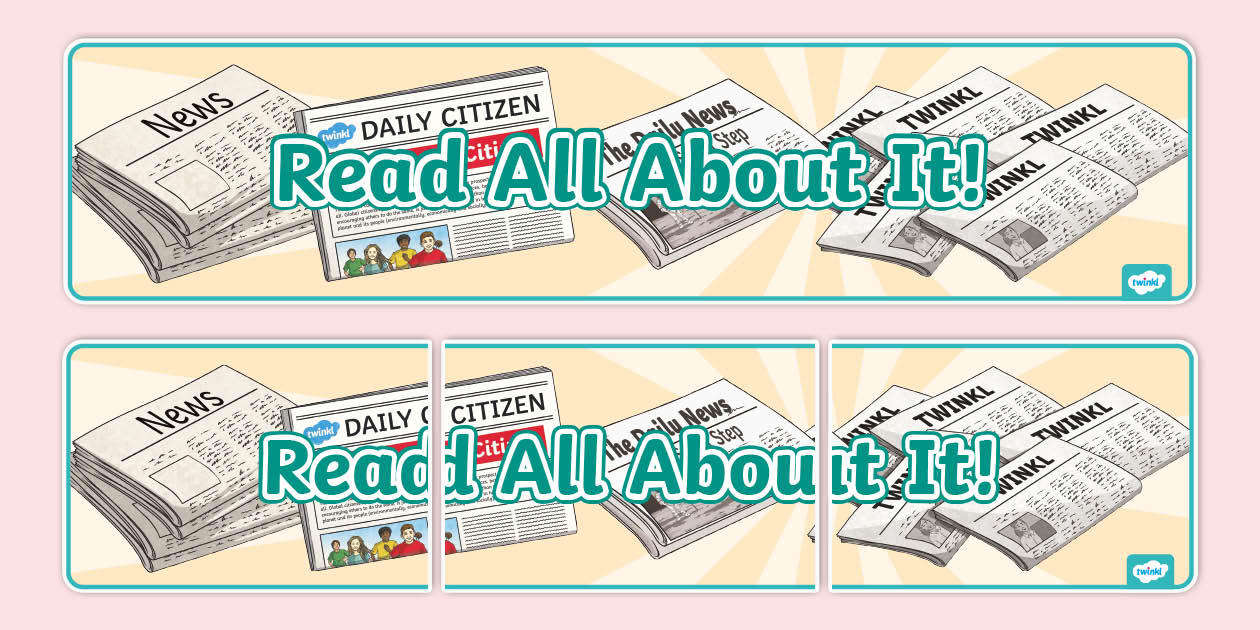 KS1 Read All About It! Display Banner (teacher made)
