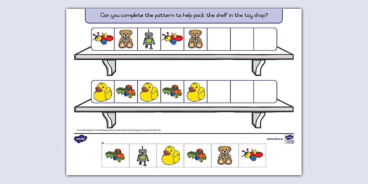 Grade R Toy Patterns (teacher made) - Twinkl
