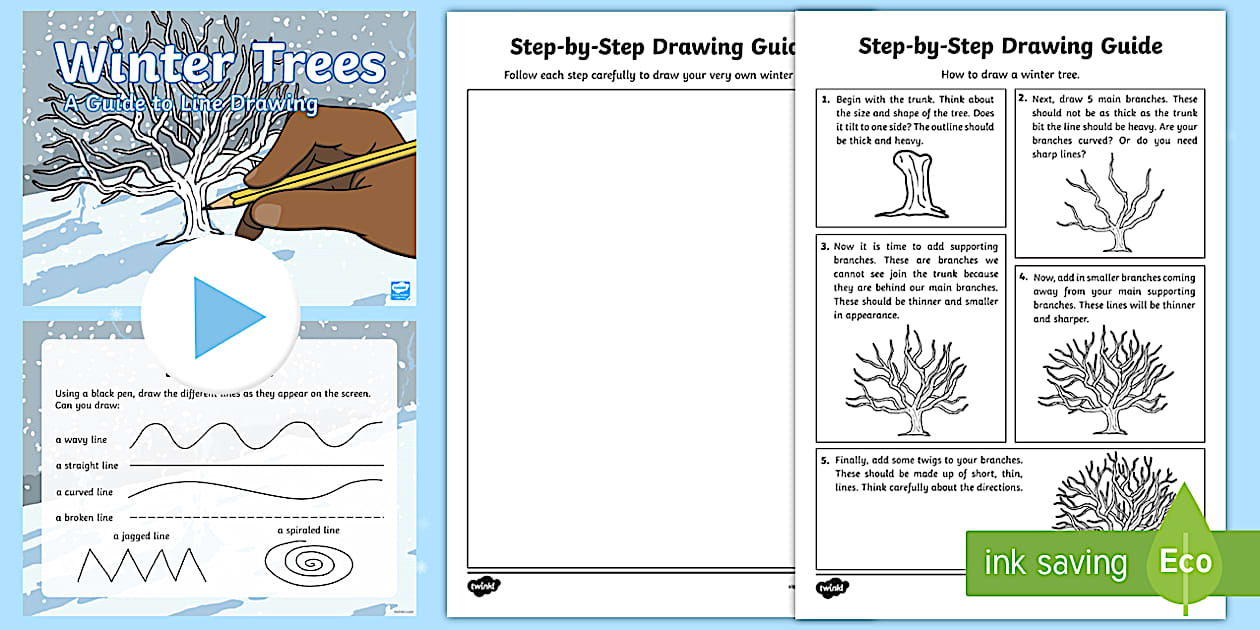 Winter Drawing Ideas Lesson Pack | CfE First Level Resources