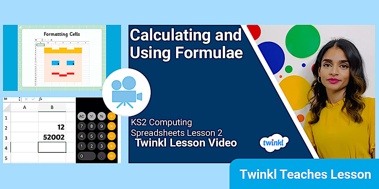 KS2 (Ages 7-11) Computing: Spreadsheets Video Lesson 2