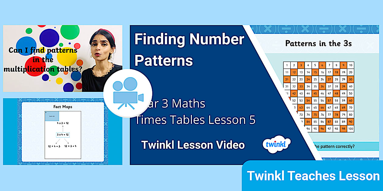 👉 Year 3 (Ages 7-8) Finding Patterns in Multiplication: Video Lesson 5