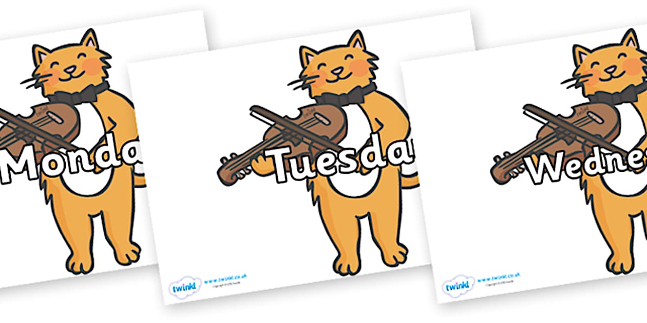 Days of the Week on Cat and Fiddle (l'enseignant a fait)