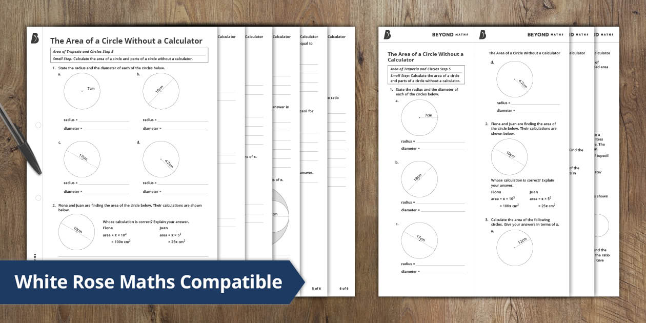 👉 The Area of a Circle without a Calculator - Twinkl