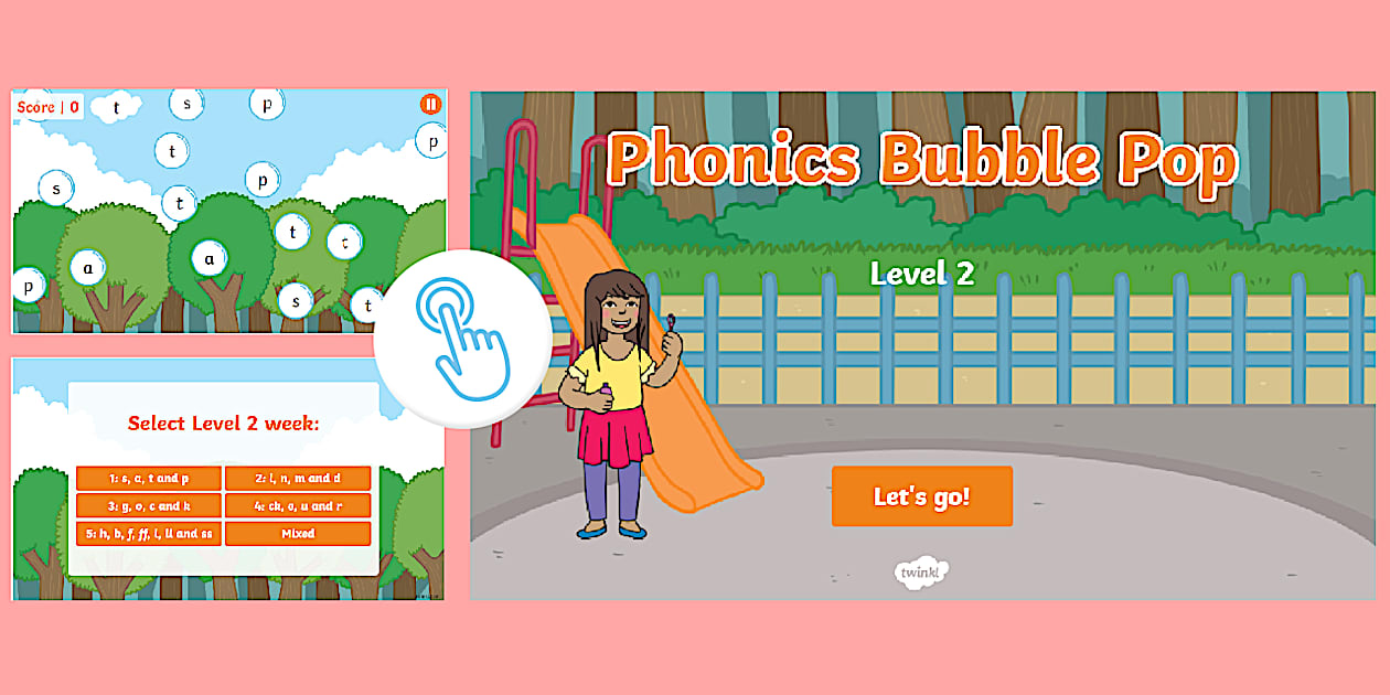 Level 2 Sounds Game: Bubble Pop | Twinkl Go! (teacher made)