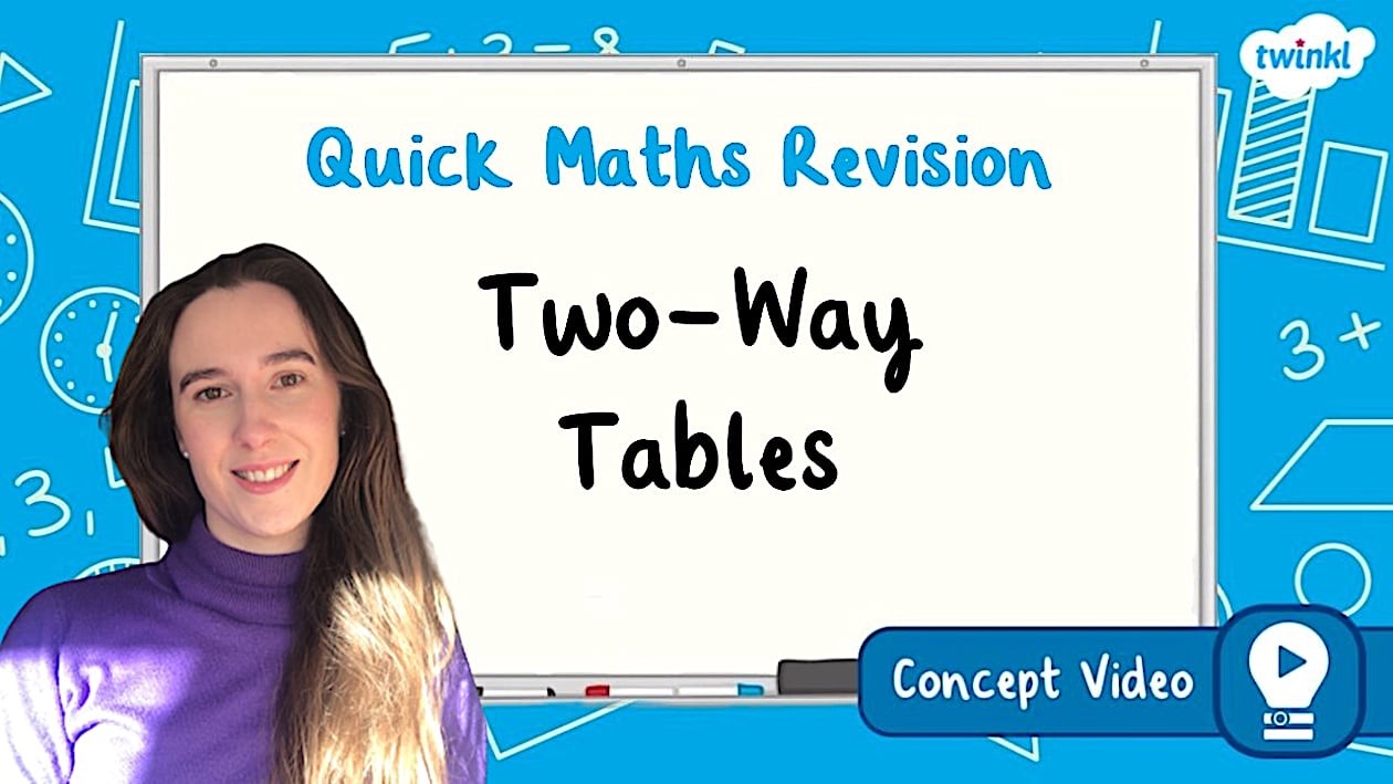 👉 Two-Way Tables | KS2 Maths Concept Video (teacher made)