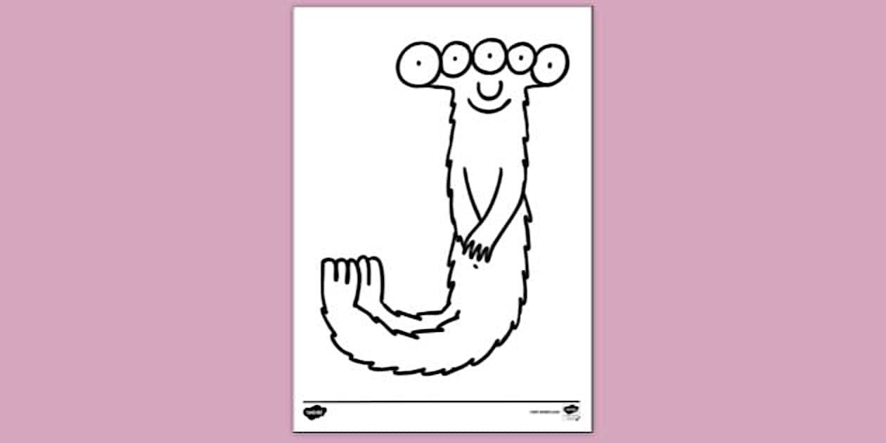 Letter 'J' Colouring | Colouring Sheets (teacher made)