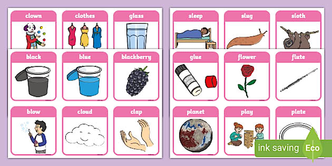 /l/ Blend Sound Cards (teacher made) - Twinkl