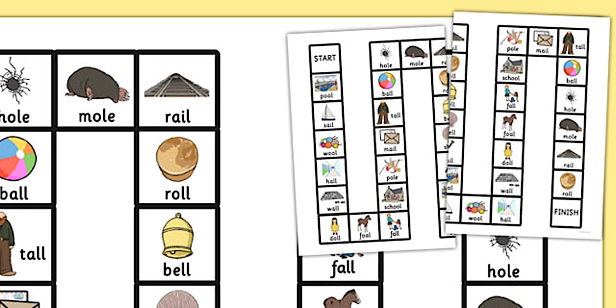 Final 'L' Sound Board Game (teacher made) - Twinkl