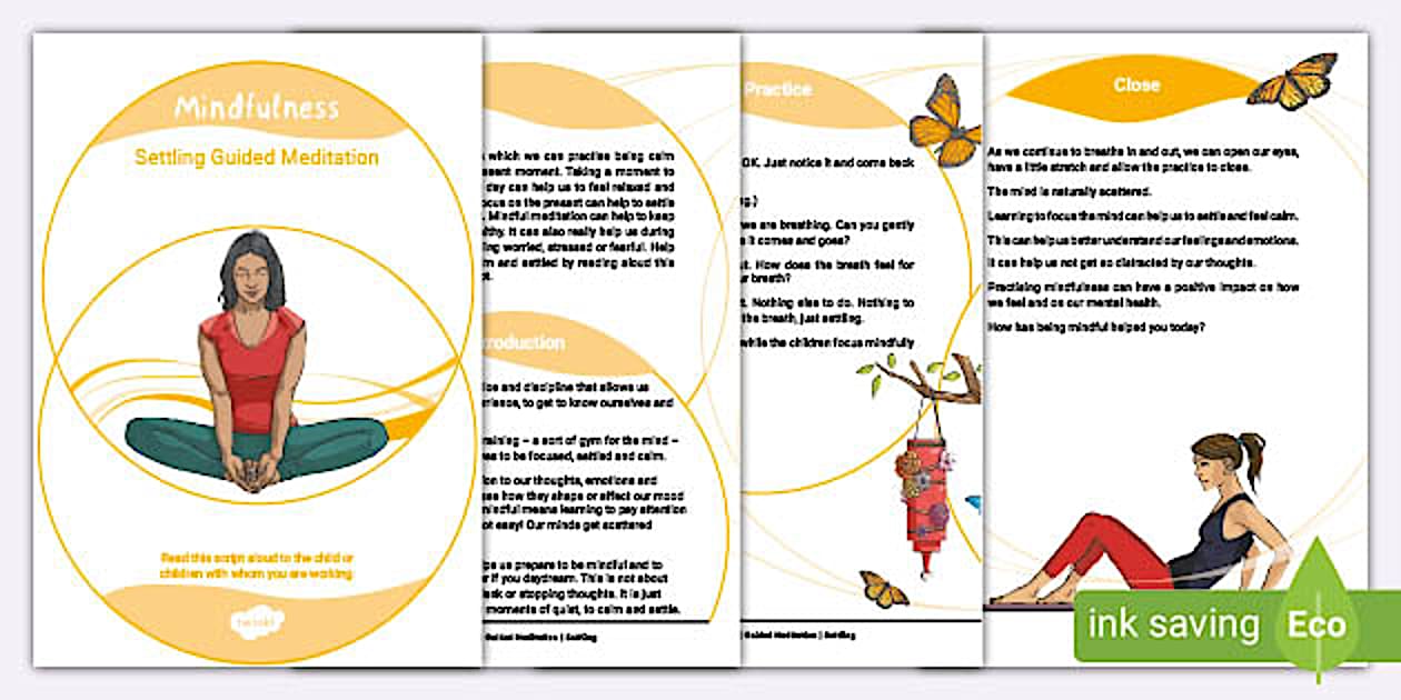 Mindfulness Settling Guided Meditation - Twinkl