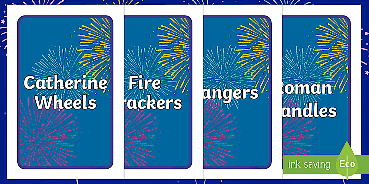 IKEA Tolsby/Fiestad Editable Firework Class Group and Table Signs