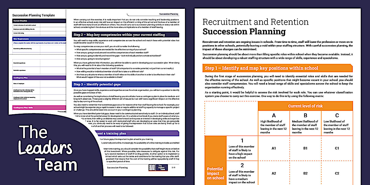 Succession Planning Guidance- Leaders