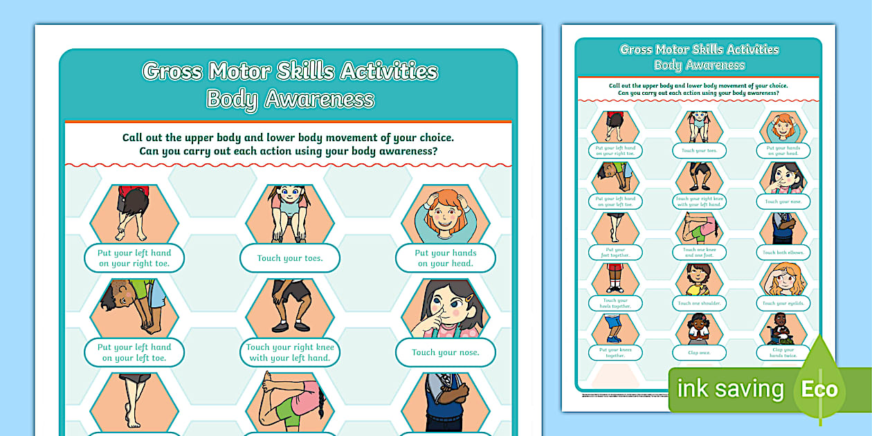 Gross Motor Skills For Body Awareness (creat de profesori)