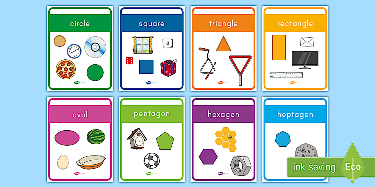 2D Shapes Posters with Real-World Examples | Twinkl - Twinkl