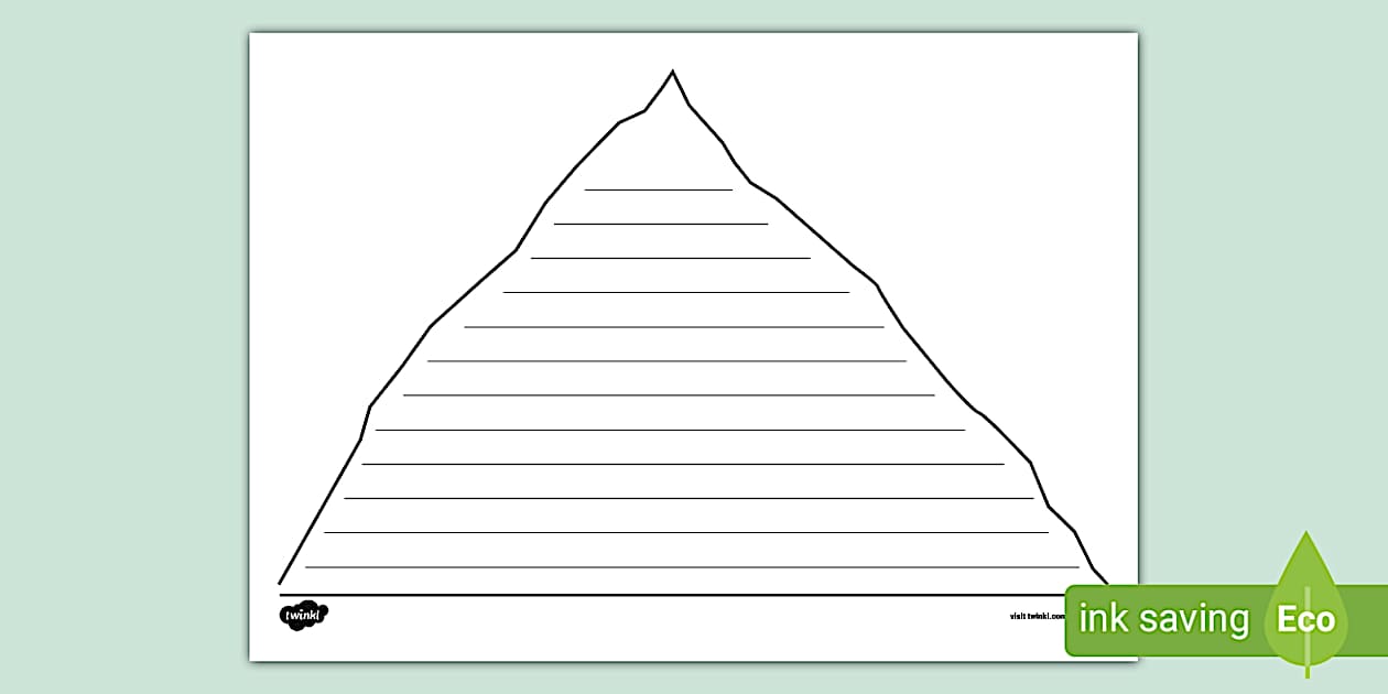 Mountain Writing Template (teacher made) - Twinkl