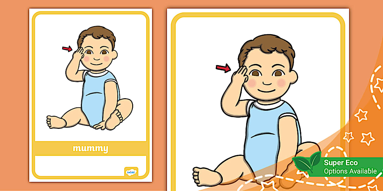 Baby Sign Poster: Mummy