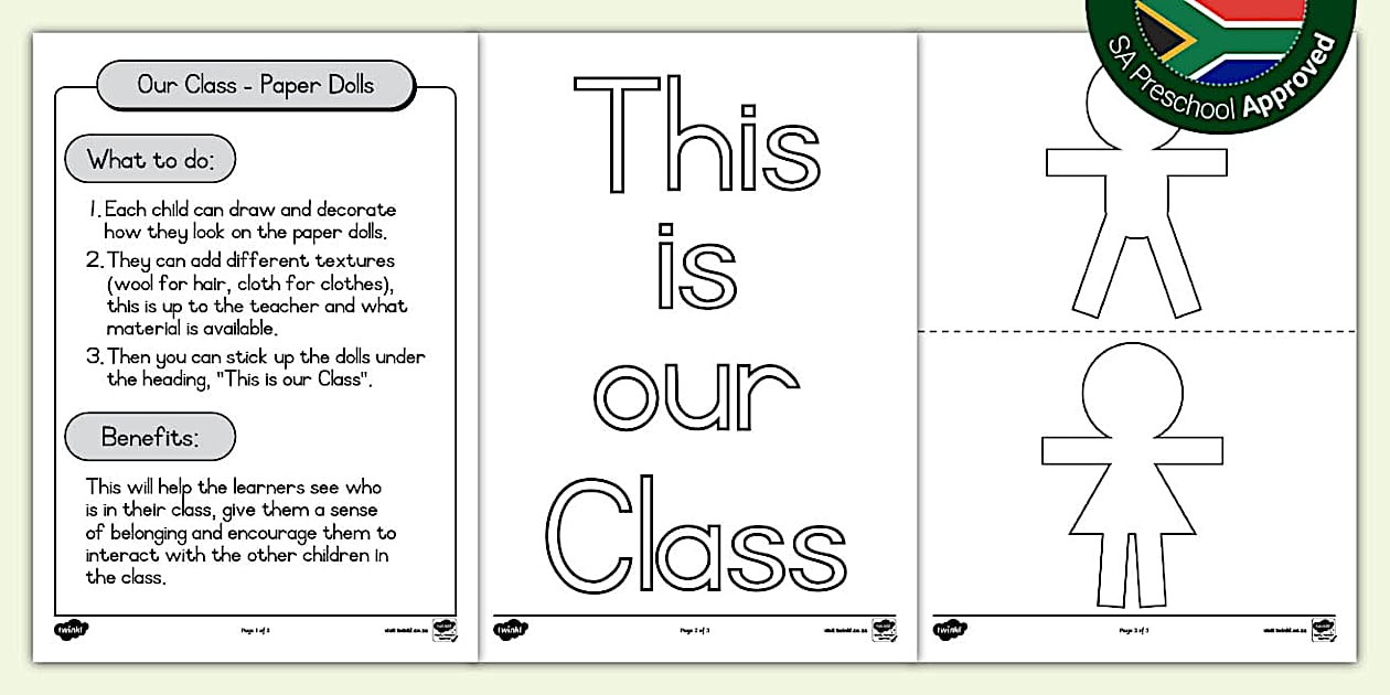 Social Skills: Paper Dolls (teacher made) - Twinkl