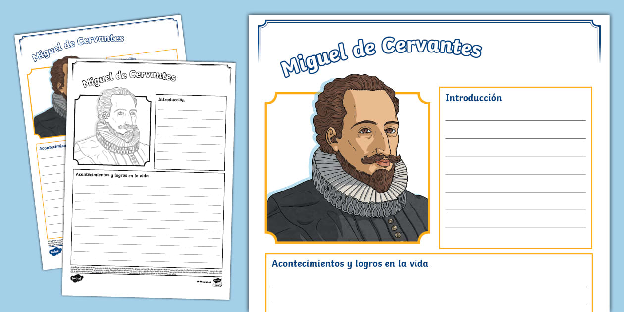 Ficha de actividad: Biografía de Miguel de Cervantes