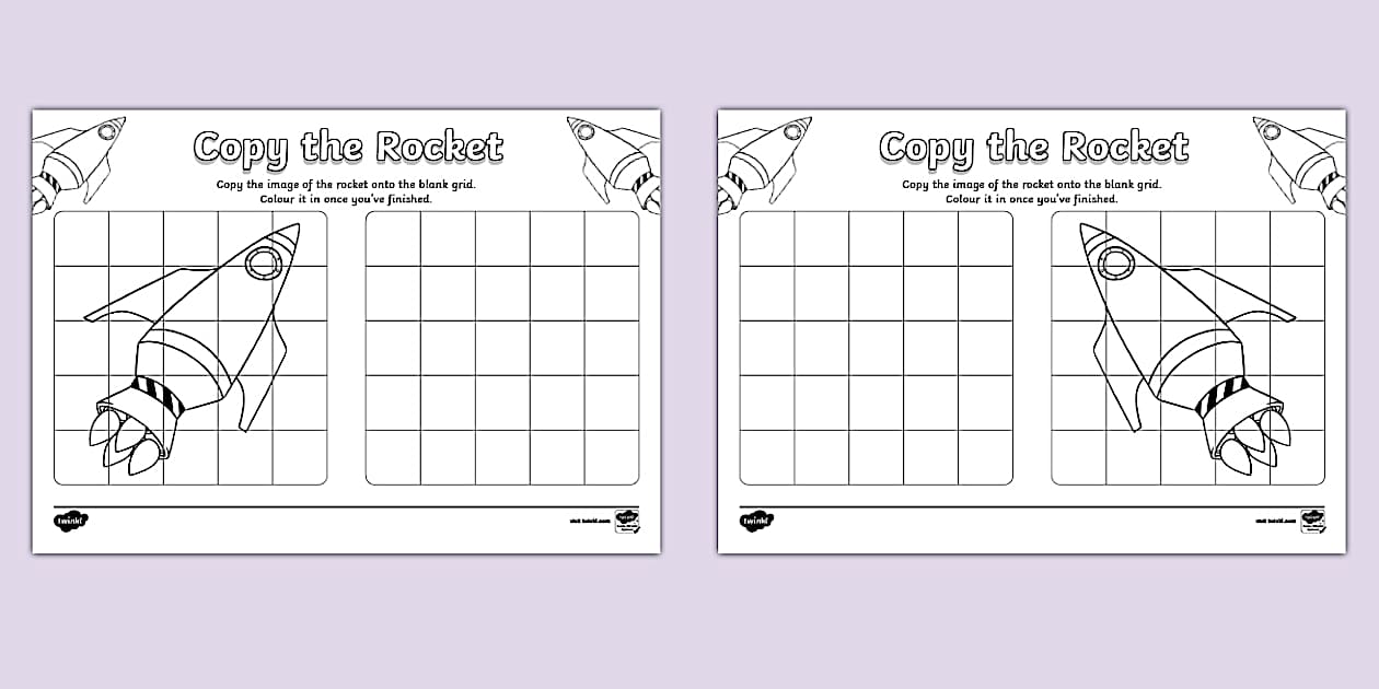 Copy the Rocket Worksheet (Teacher-Made) - Twinkl