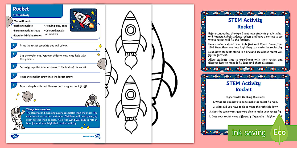 SA Rocket STEM Activity (teacher made) - Twinkl