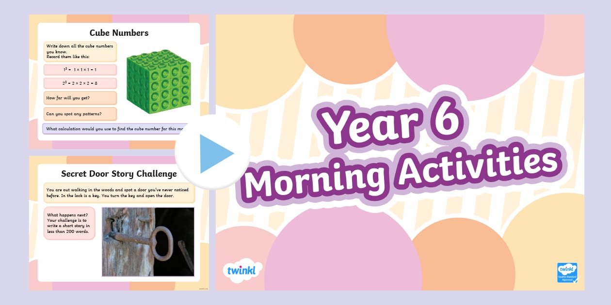 Year 6 Morning Activities - Twinkl - KS2 (professor feito)
