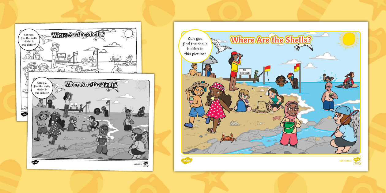 Where's the Shell? I Spy Activity (teacher made) - Twinkl