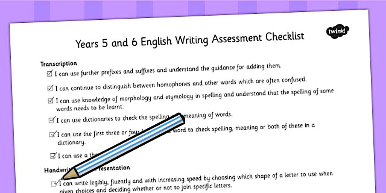 Editable 2014 Curriculum UKS2 Years 5 and 6 Writing Assessment Individual
