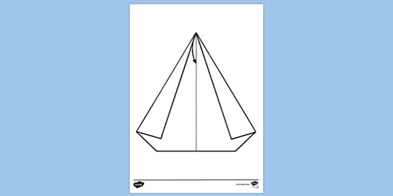 Origami Penguin 6 Colouring Sheet | Colouring Sheets