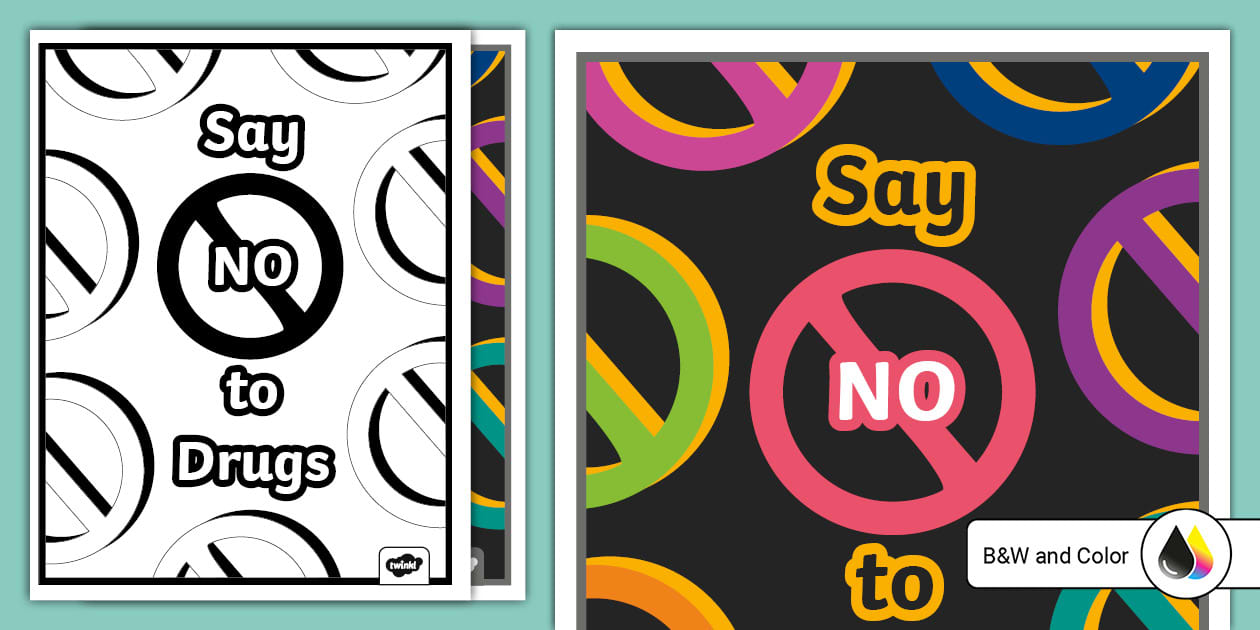 Say No to Drugs Poster (teacher made) - Twinkl