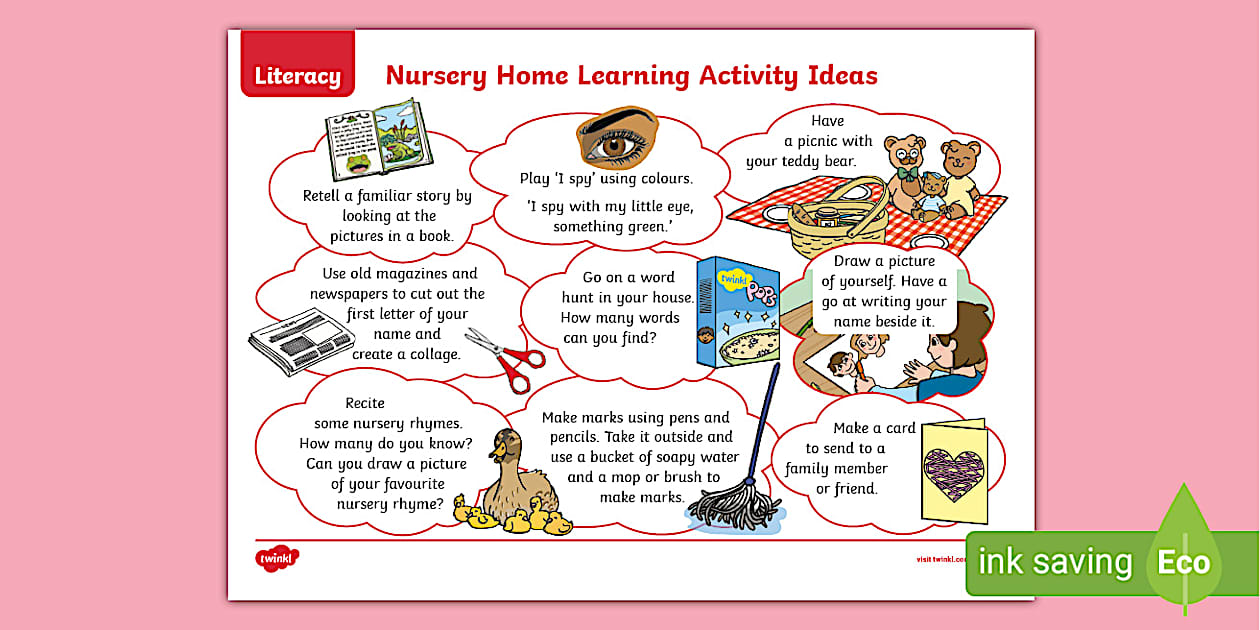 Literacy Ideas For Nursery - Kindergarten Literacy - Twinkl
