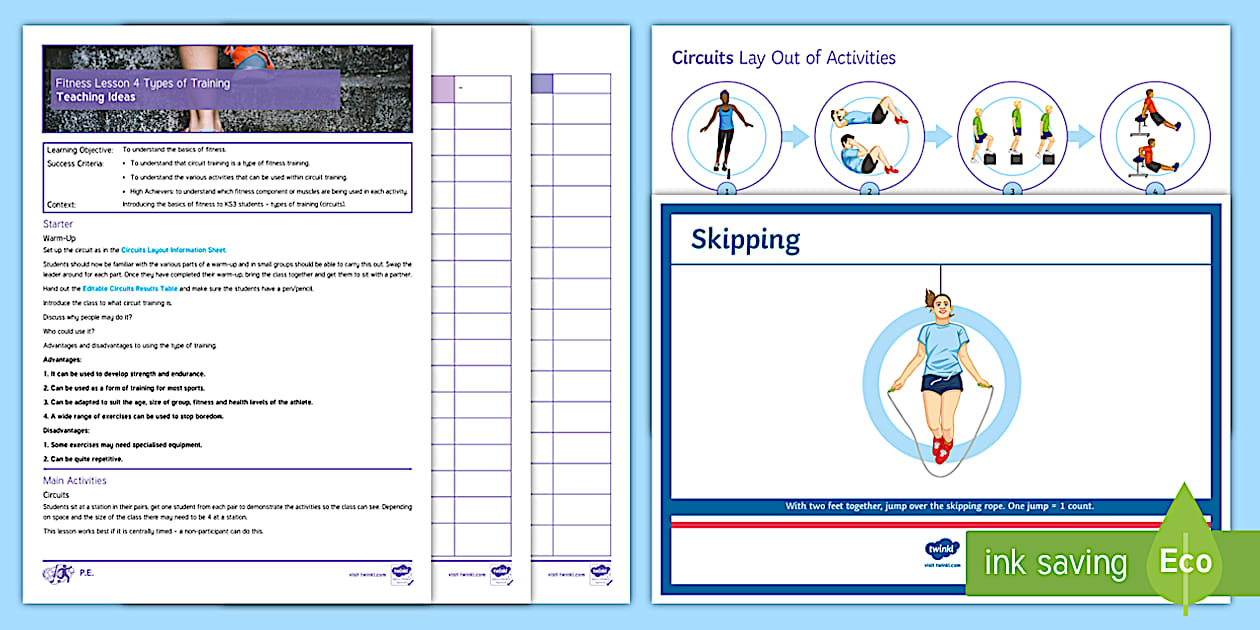 Fitness Lesson Pack | Twinkl (teacher made) - Twinkl