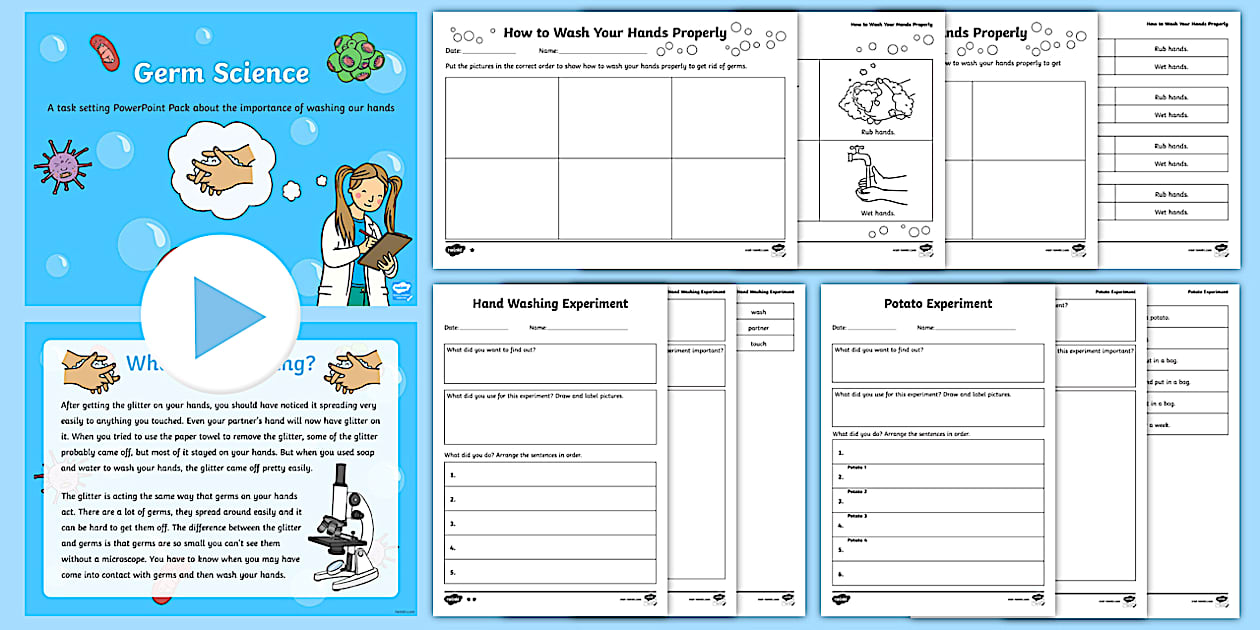 Hygiene Washing Hands Lesson Teaching Pack - Twinkl