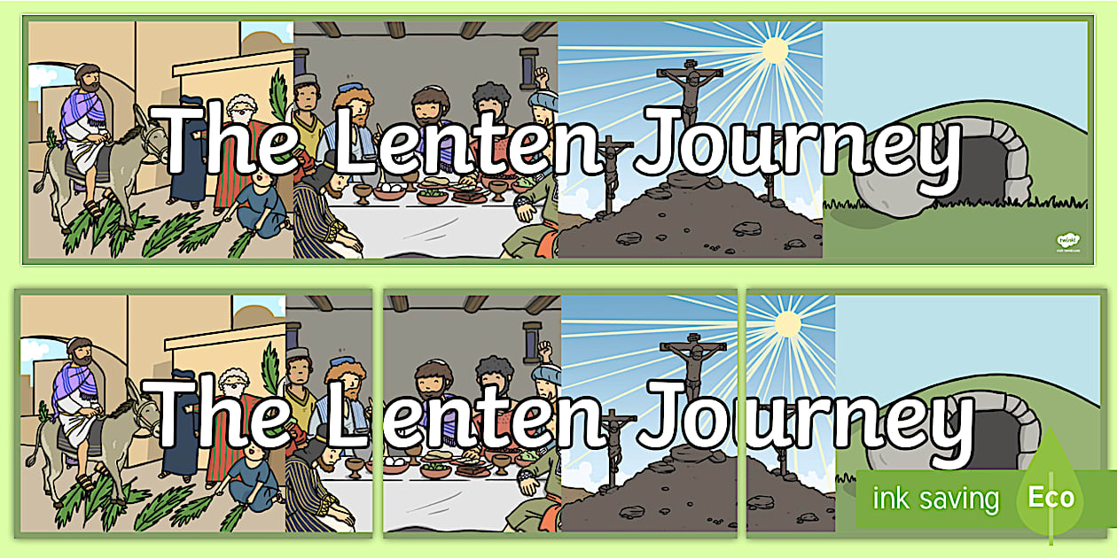 The Lenten Journey Display Banner - Twinkl