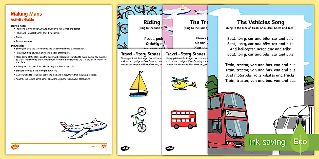 Making Maps Busy Bag Resource Pack for Parents - Twinkl