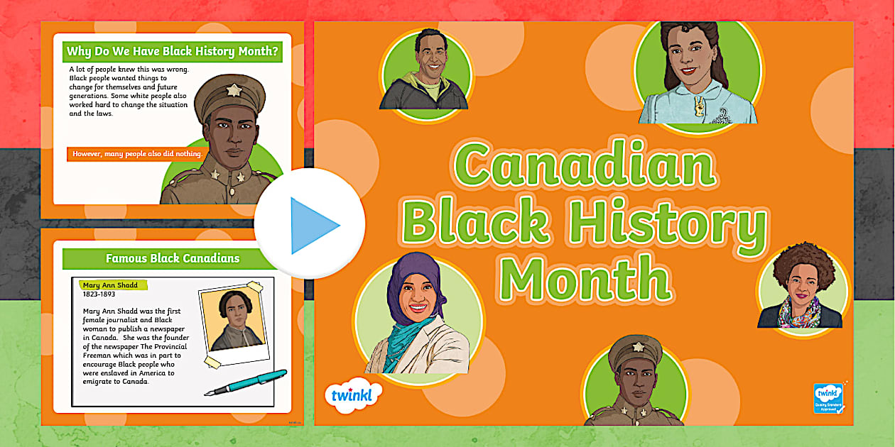 Canadian Black History Month PowerPoint - Grades 4-6