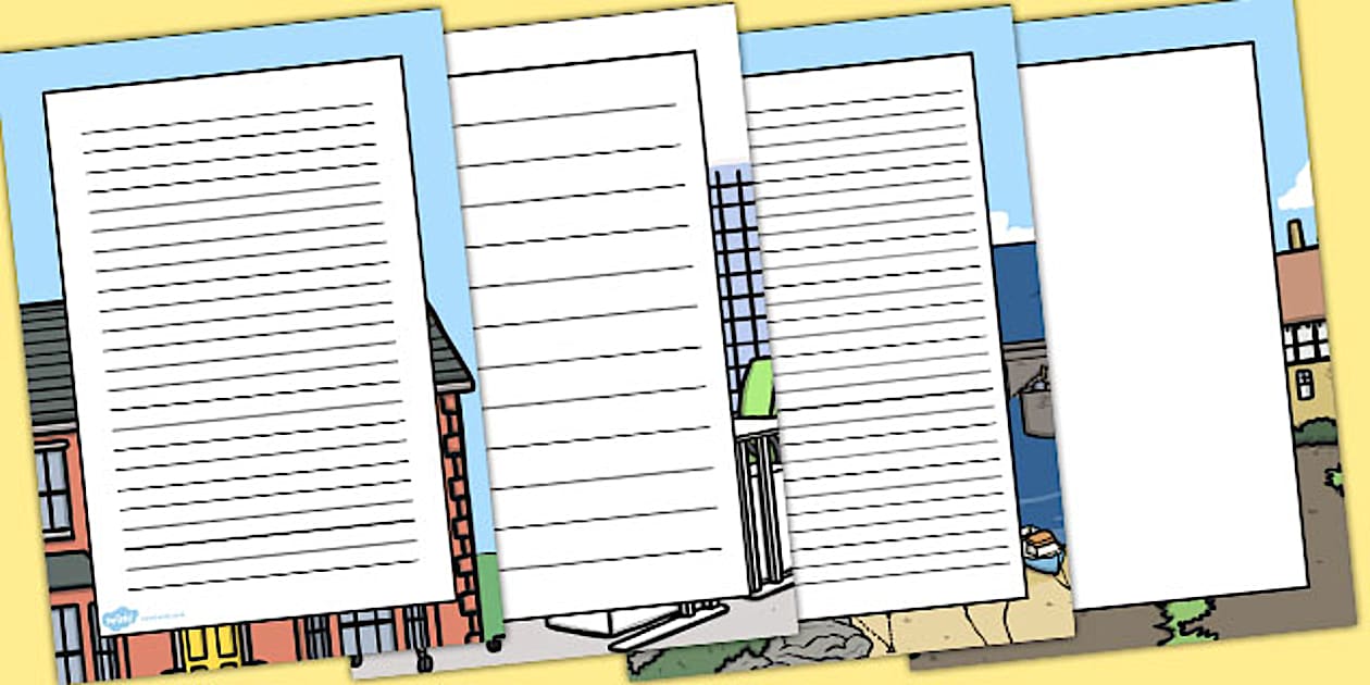 Editable Human Geography Page Borders (teacher made)