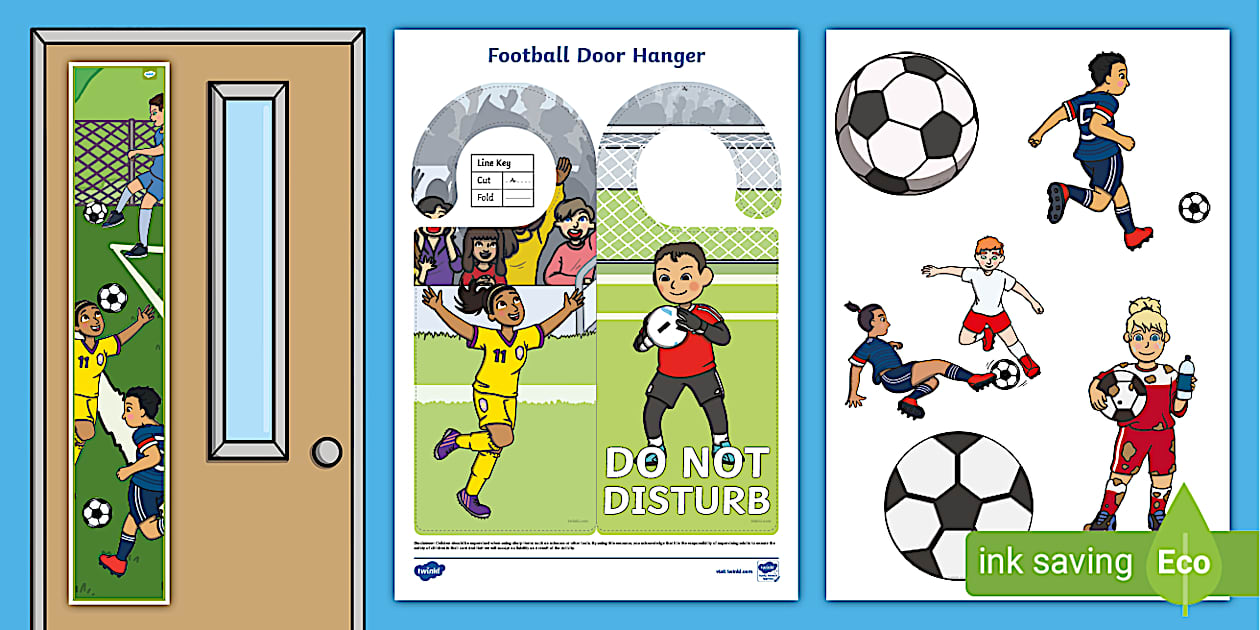 Football Door Decoration Pack (teacher made) - Twinkl