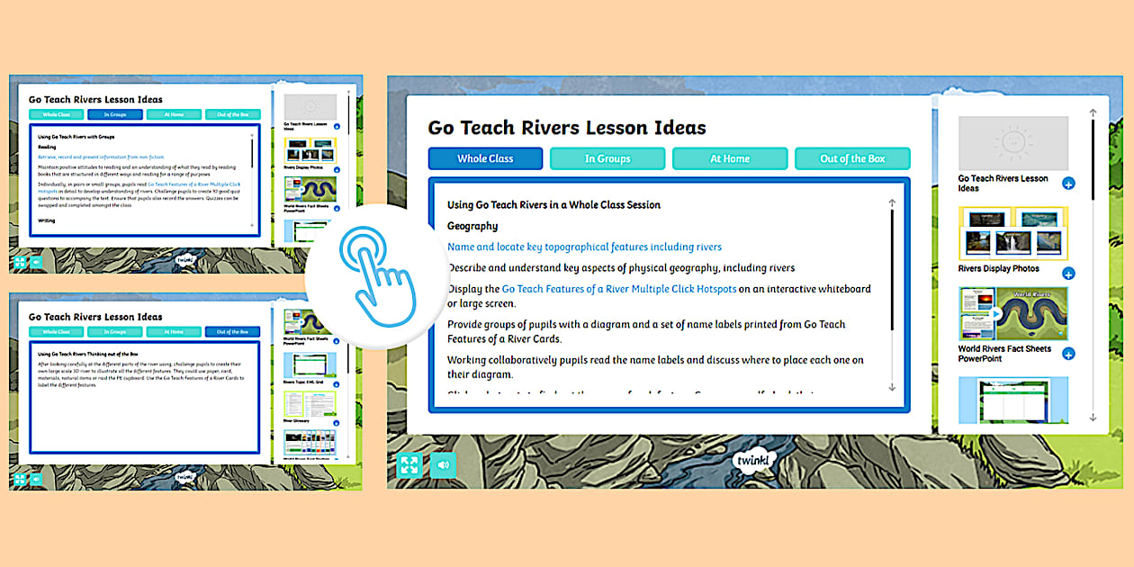 Go Teach Rivers Lesson Ideas (teacher made) - Twinkl